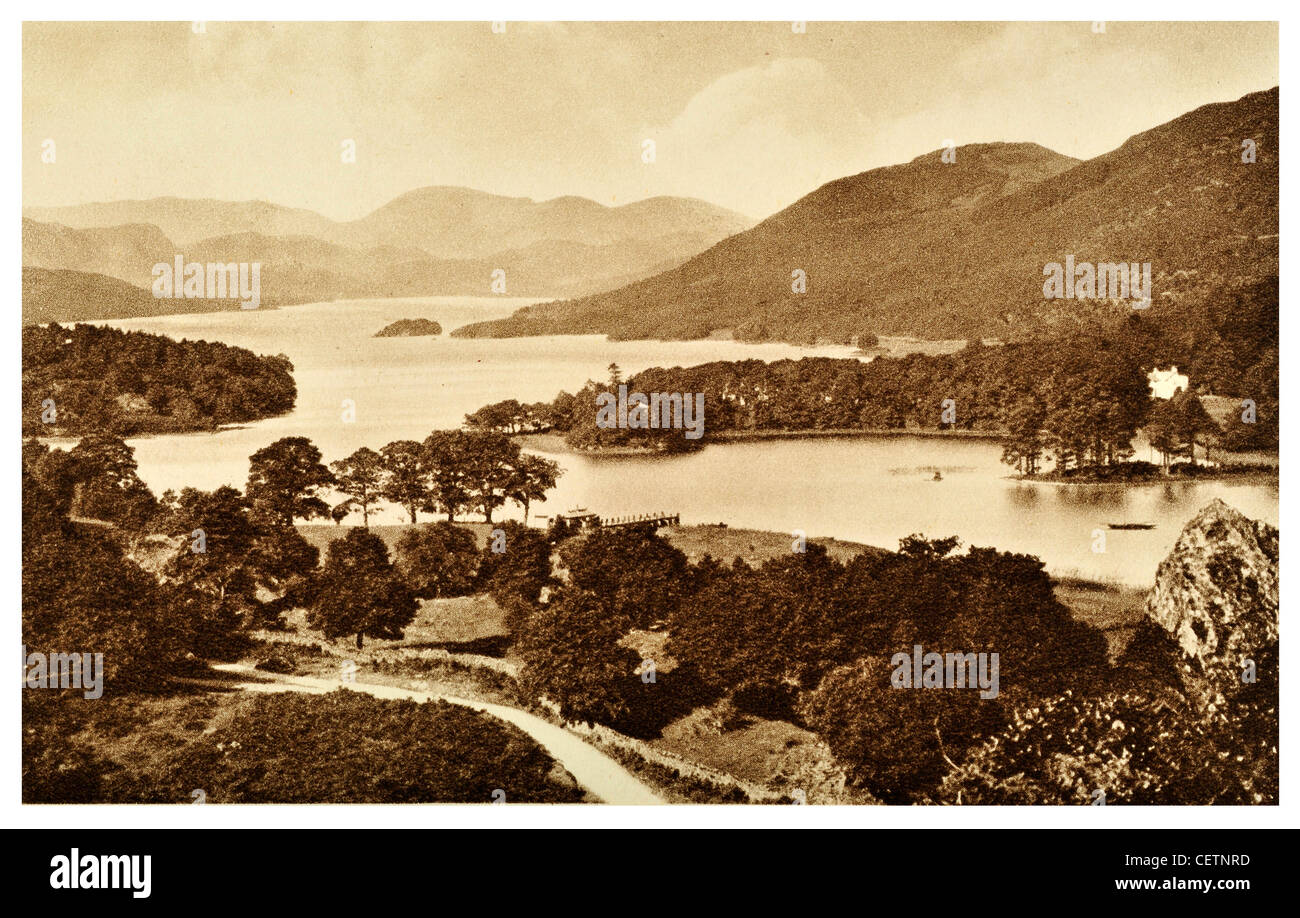 Coniston Lake from Beacon Crag Stock Photo - Alamy