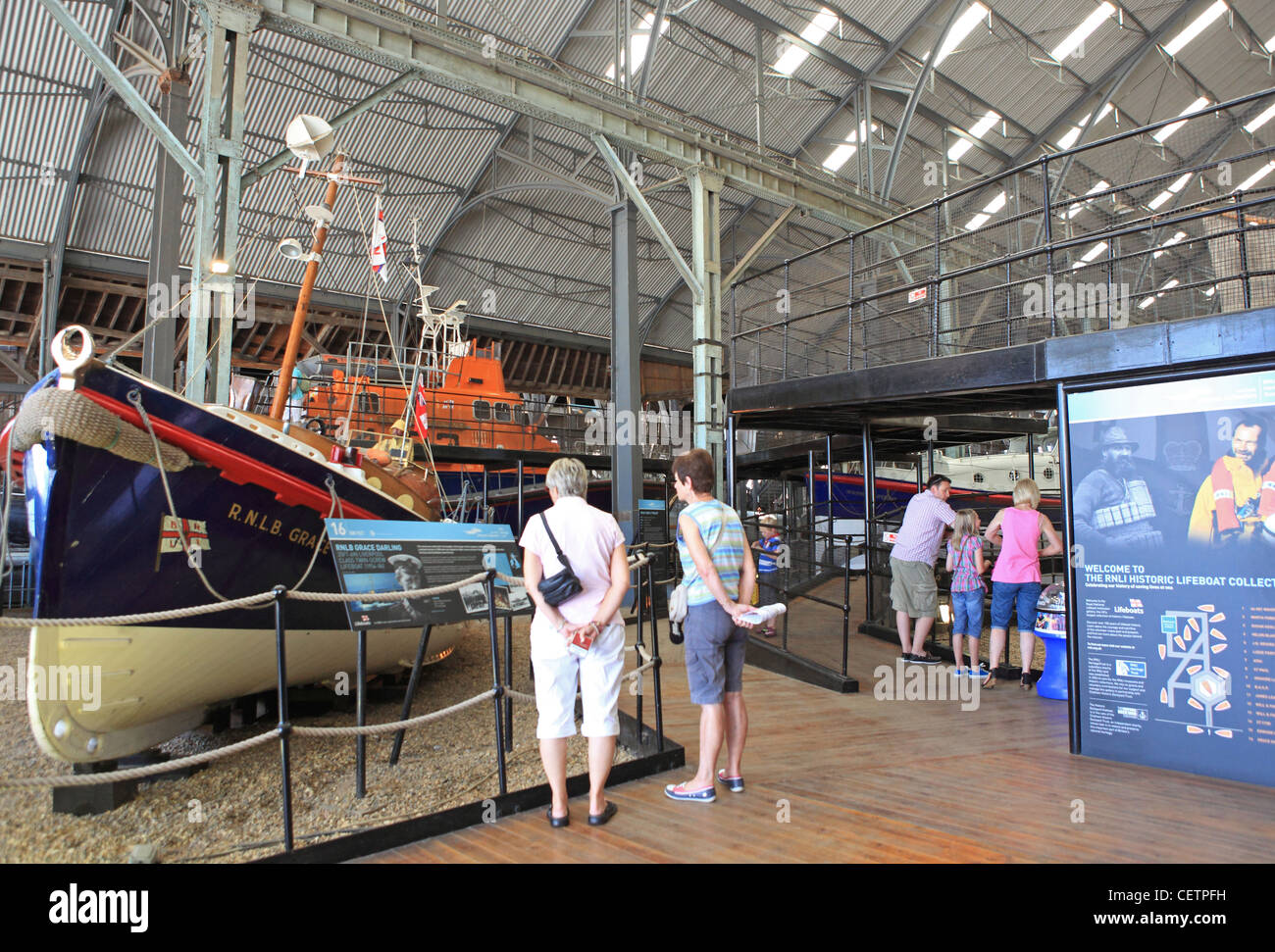 Inside the exhibition at the Historic Dockyard in Chatham, Kent ...