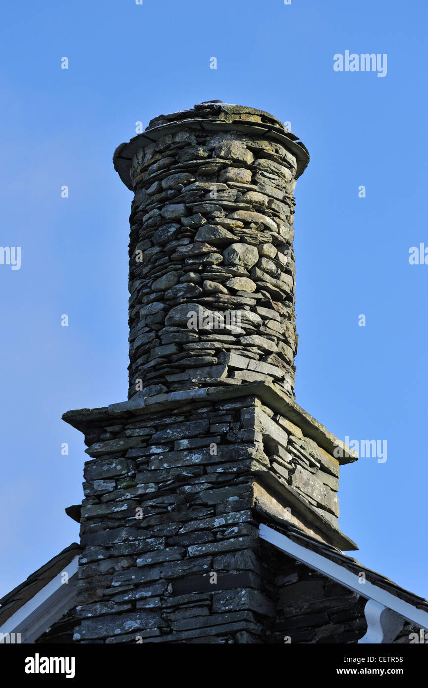 Chimney stack. Waterhead Hotel. Lake Road, Ambleside, Lake District ...