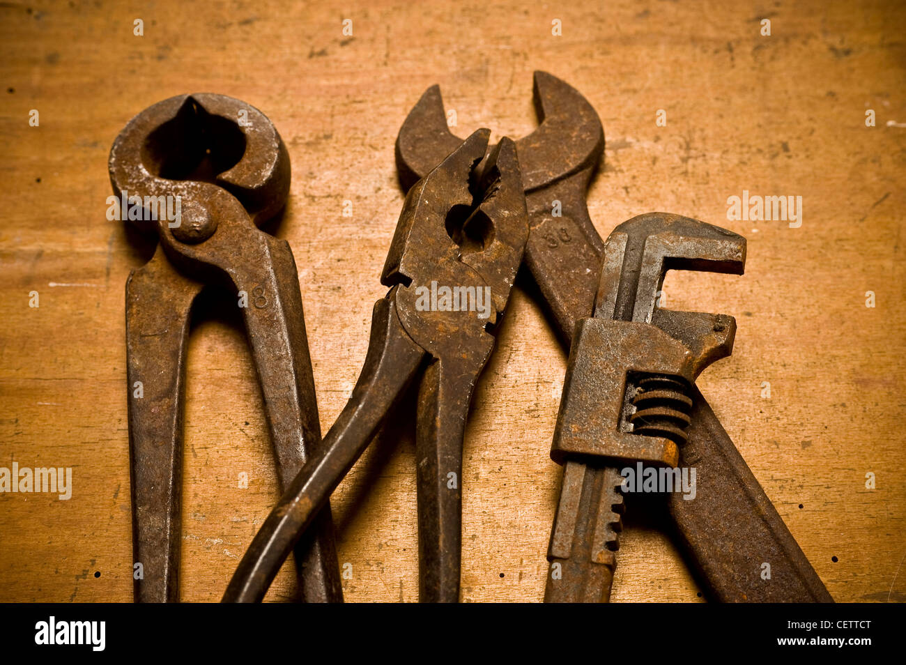 set of old rusty tools Stock Photo - Alamy