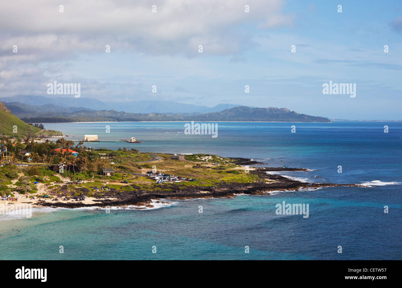 Hawaii oahu ocean cliff view hi-res stock photography and images - Alamy