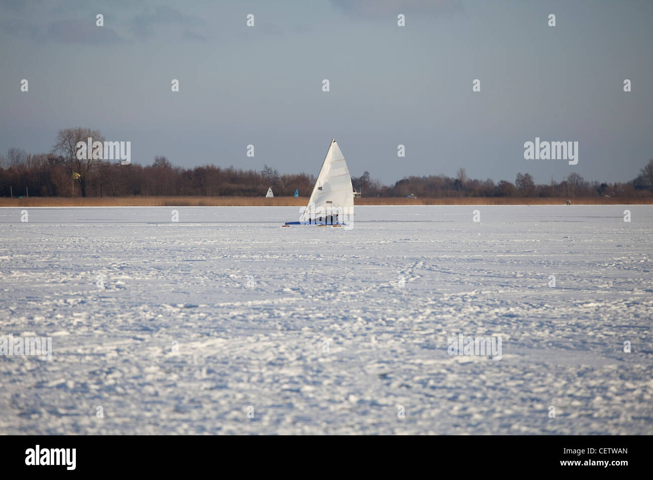 Man surfing on ice Stock Photo - Alamy