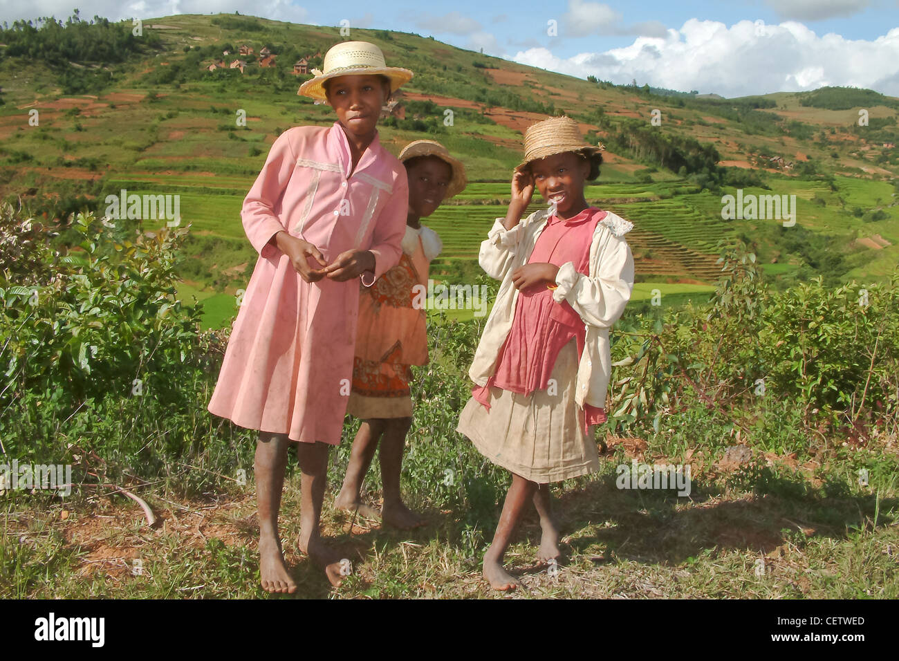 Betsileo children near Fianarantsoa, Madagascar Stock Photo - Alamy