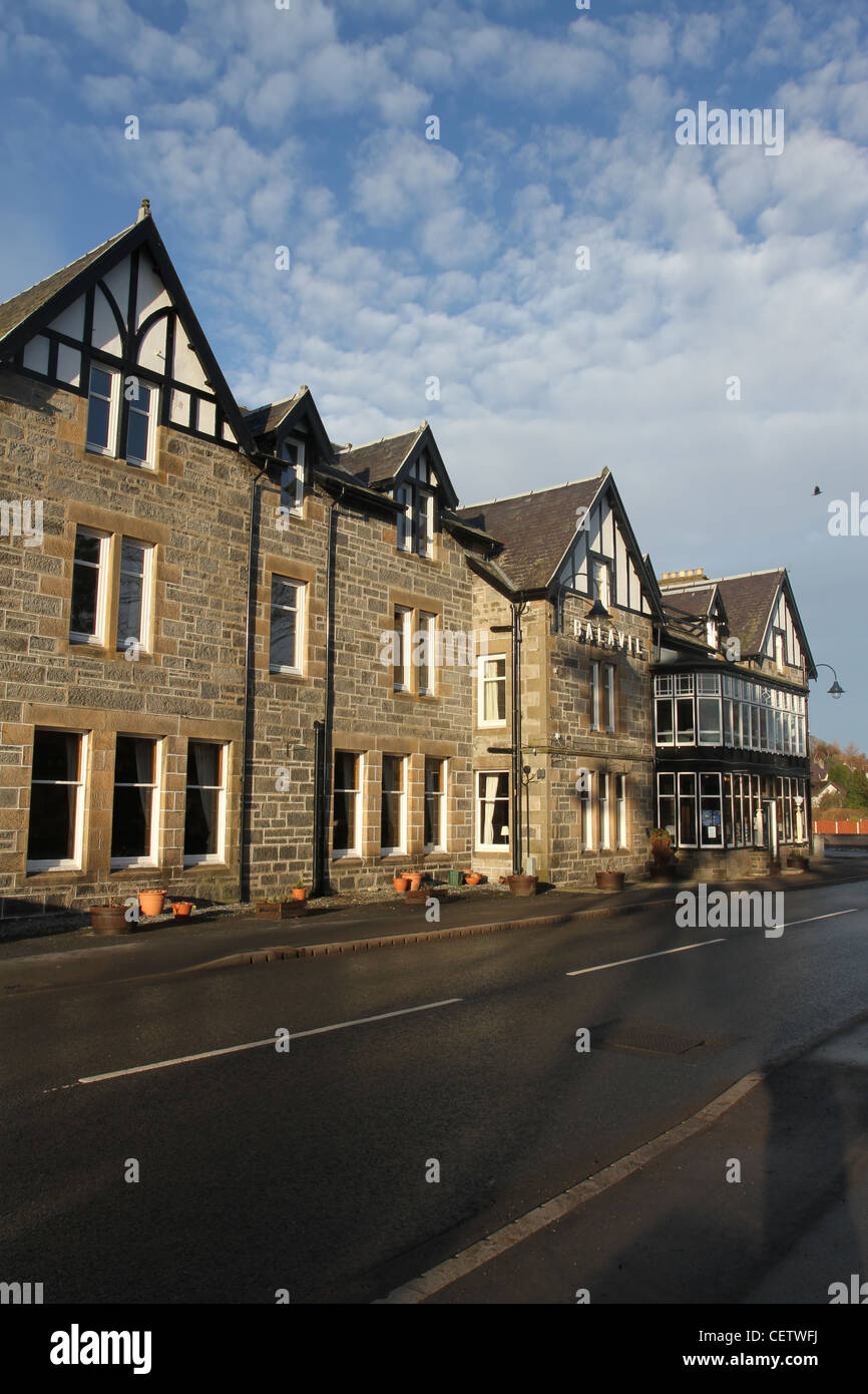 Exterior of Balavil hotel Newtonmore Scotland January 2012 Stock Photo ...