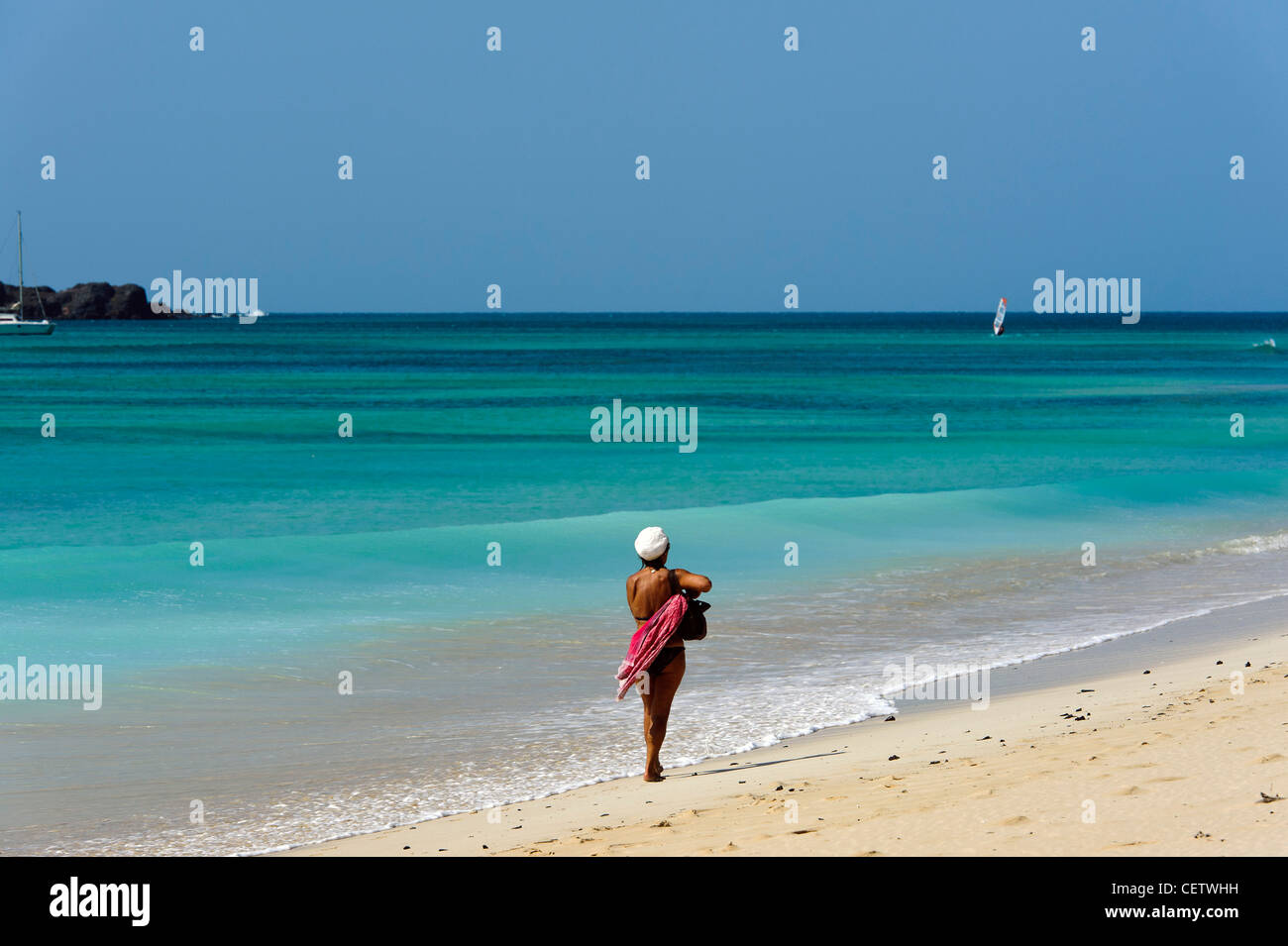 Praia de Carlota, Boa Vista, Verde Cape Verde Islands, Africa Praia de ...
