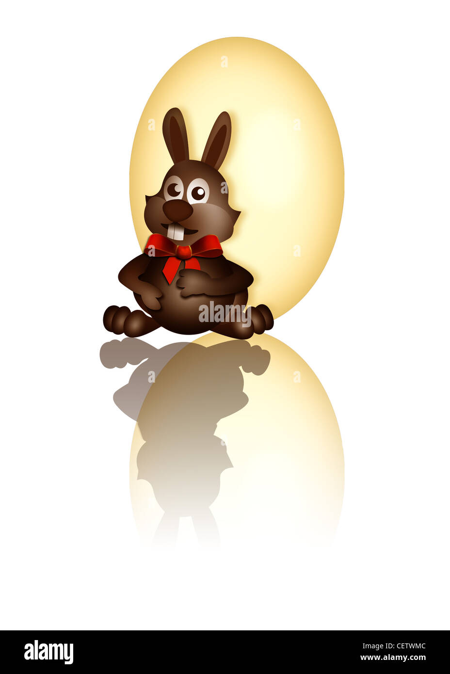 Two easter eggs bunny Cut Out Stock Images & Pictures - Alamy