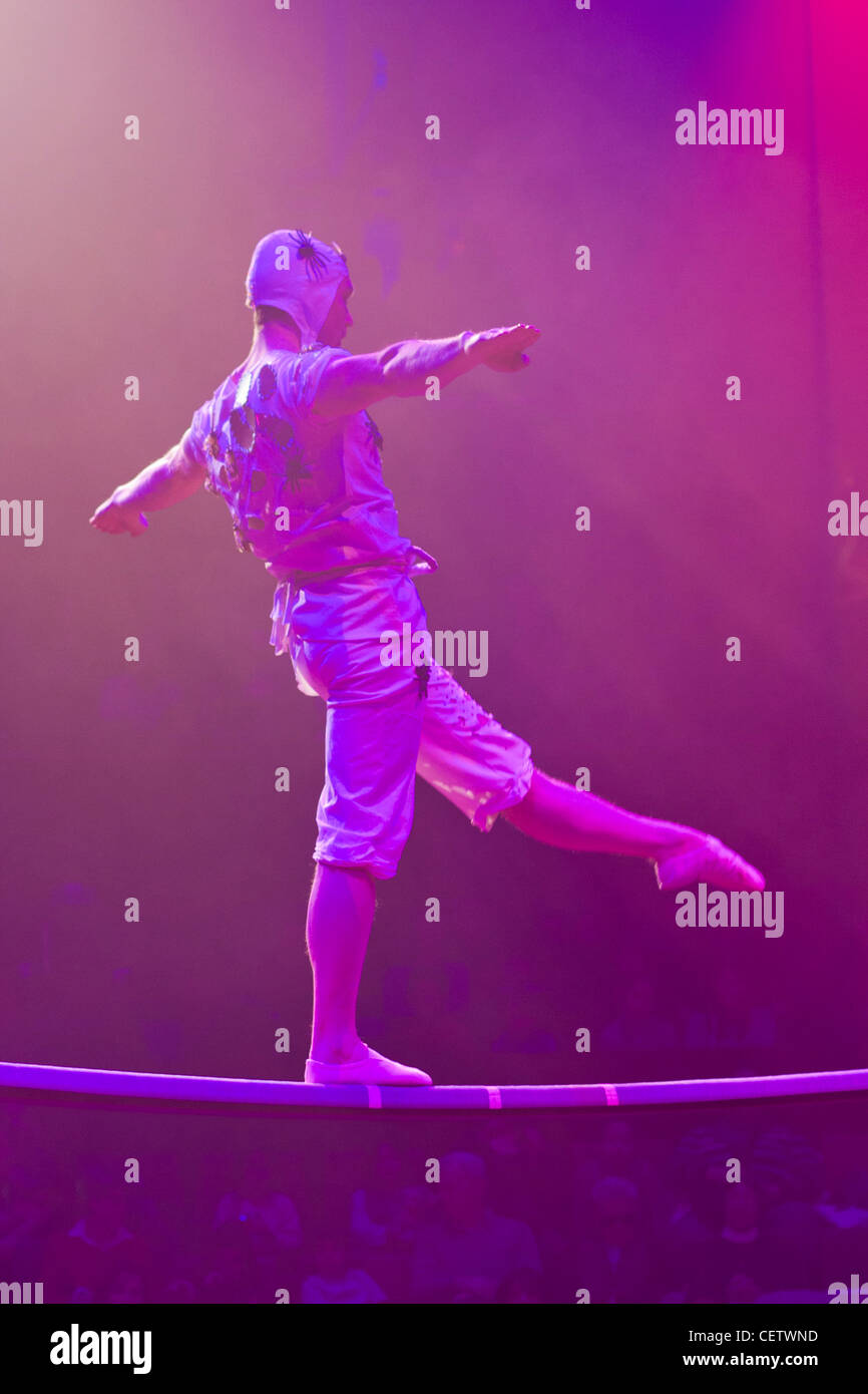 Acrobat at circus Stock Photo - Alamy