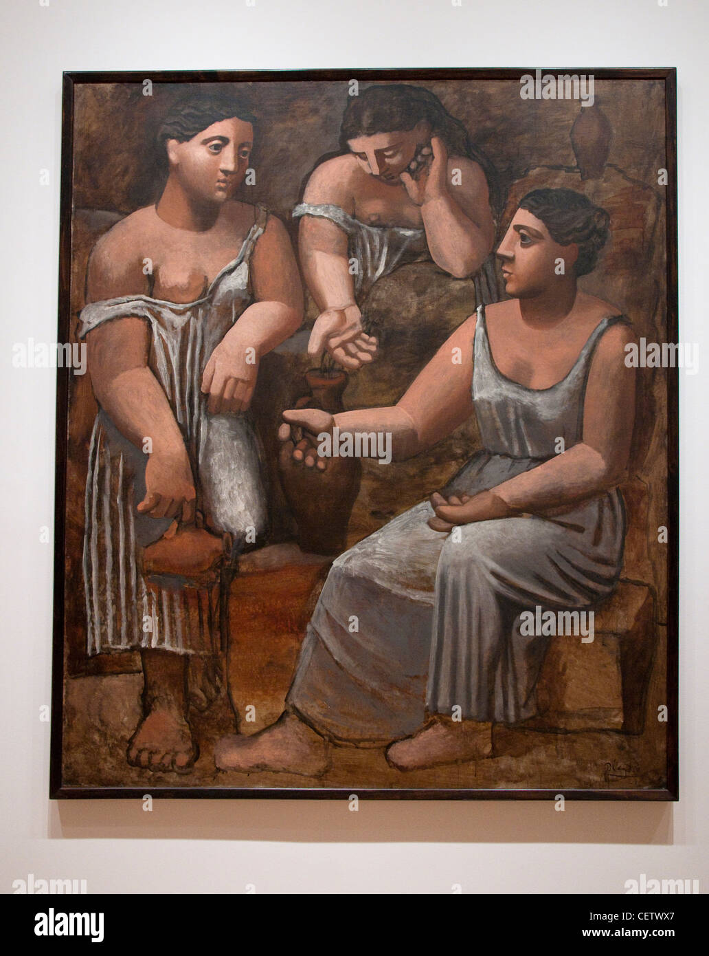 A painting at the Museum of Modern Art (MOMA) in New York City, USA ...