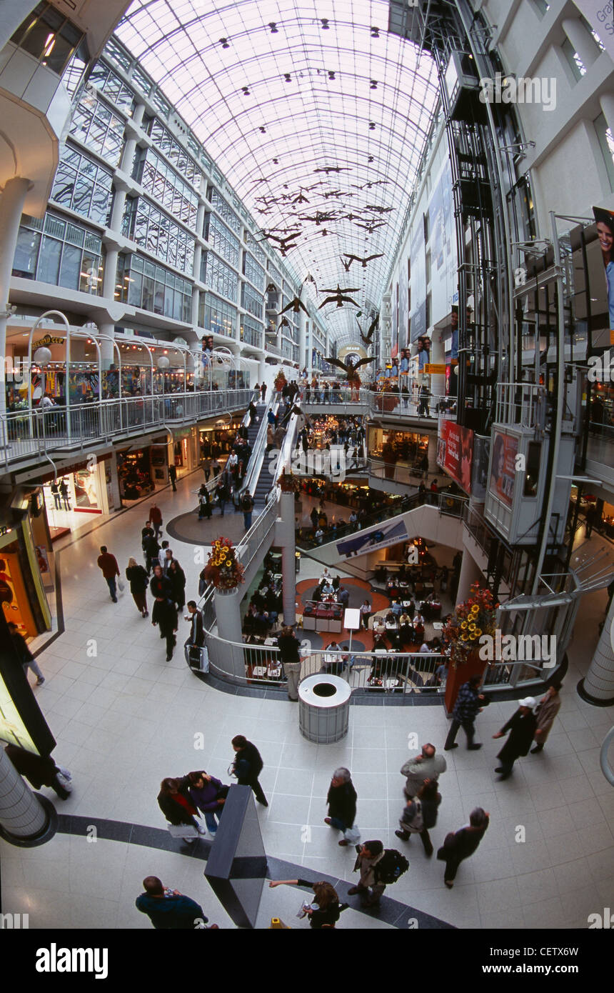 Eaton Centre (Interior) shopping mall, Toronto, Canada Stock Photo - Alamy