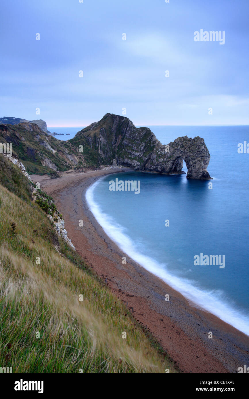 Dorset Jurrasic Coastline, Durdle Door, Sea Stack, Arch, England UK ...
