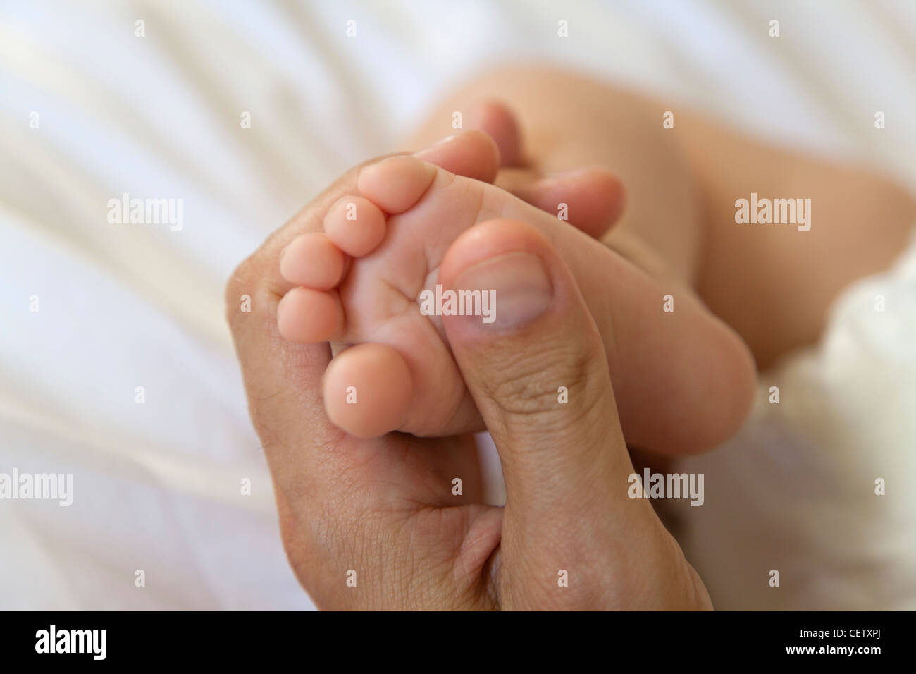 Hand Holding Foot Stock Photos & Hand Holding Foot Stock Images - Alamy