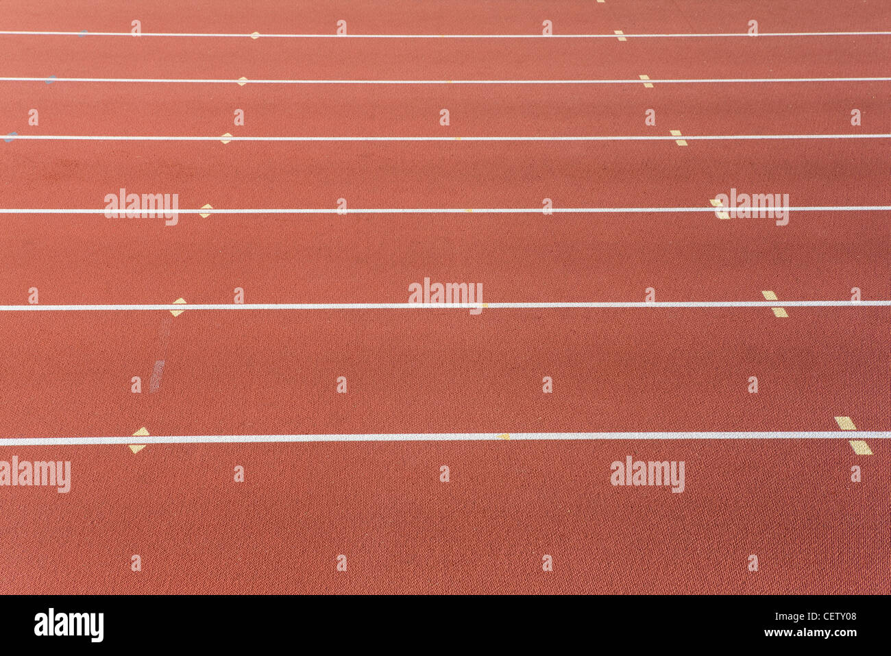 Lanes of running track Stock Photo - Alamy