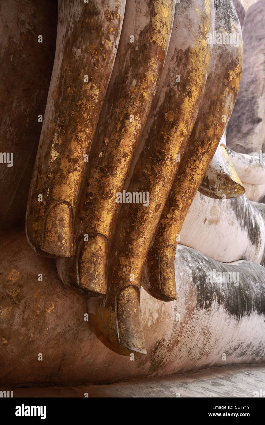 Hand of buddha image Stock Photo - Alamy