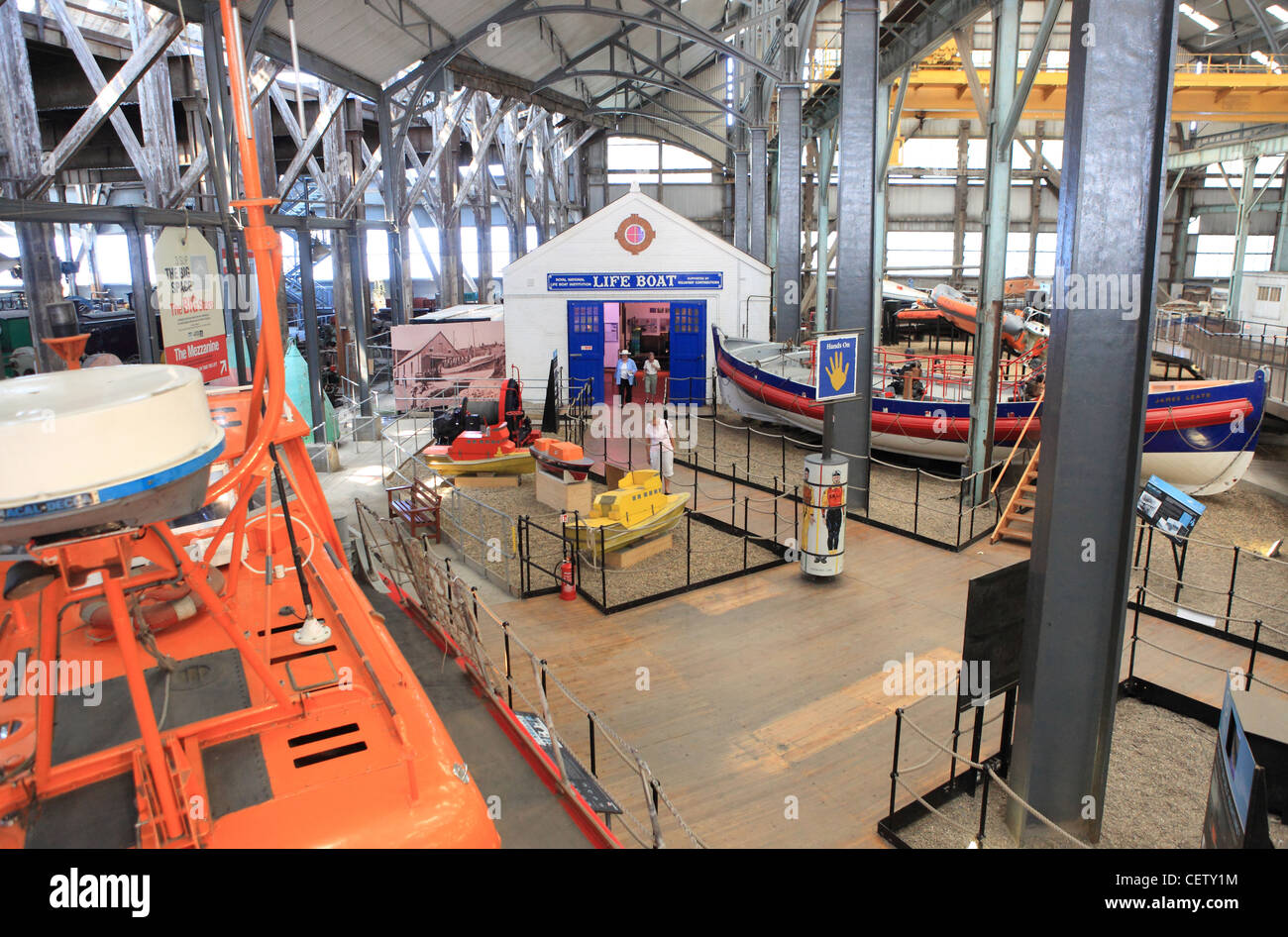 Inside the exhibition at the Historic Dockyard in Chatham, Kent ...