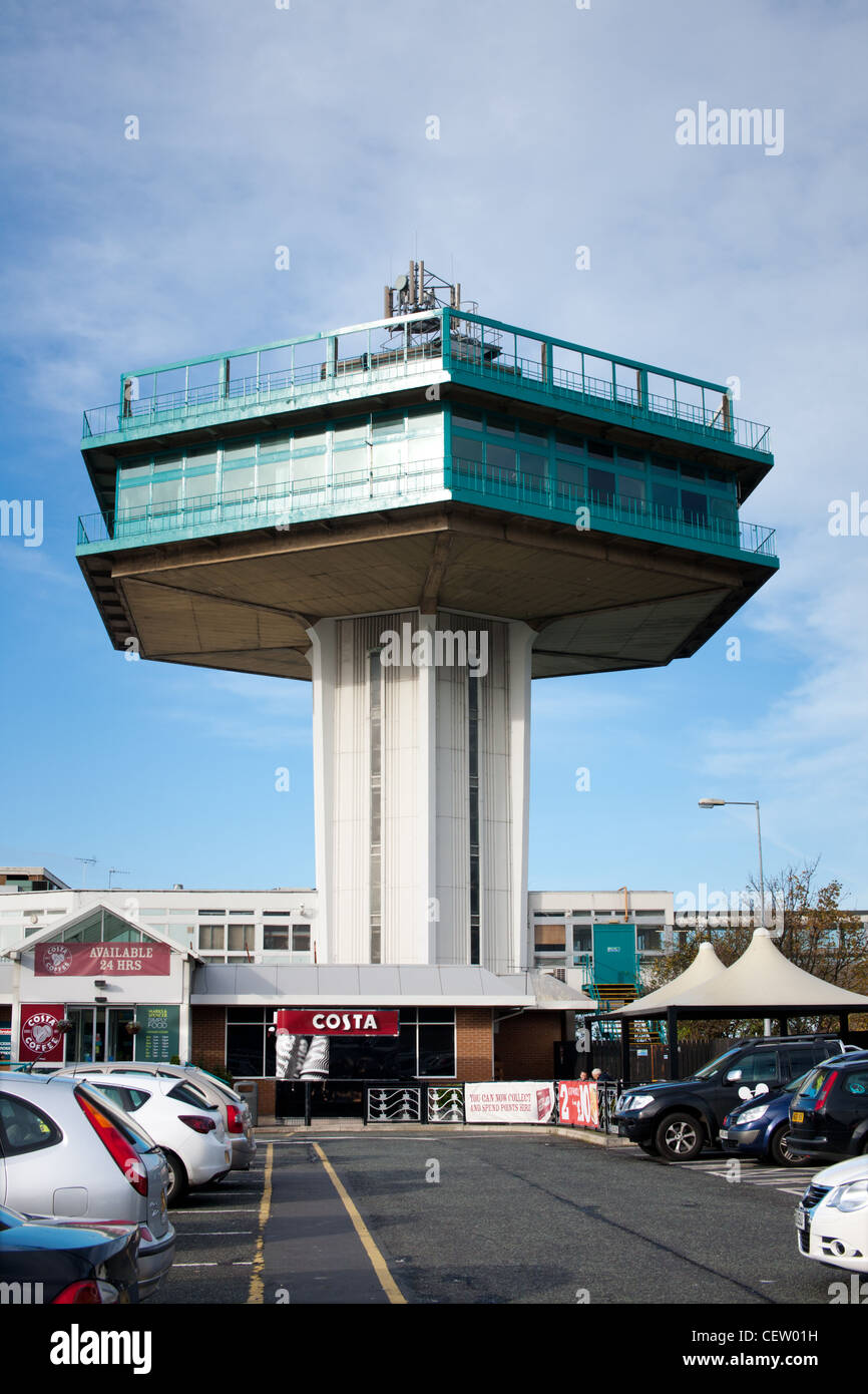 Restaurant Tower at Forton Services on the M6, Lancashire Stock Photo ...