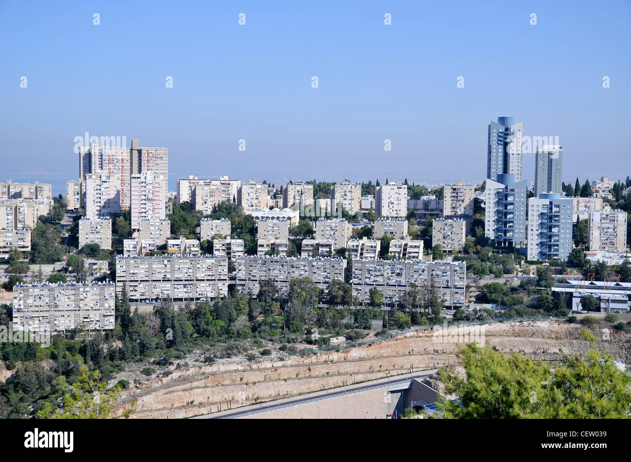 Israel, Haifa, Buildings on the Carmel mountain Stock Photo - Alamy
