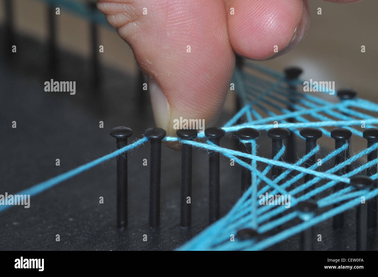 String art pin thread art hi-res stock photography and images - Alamy