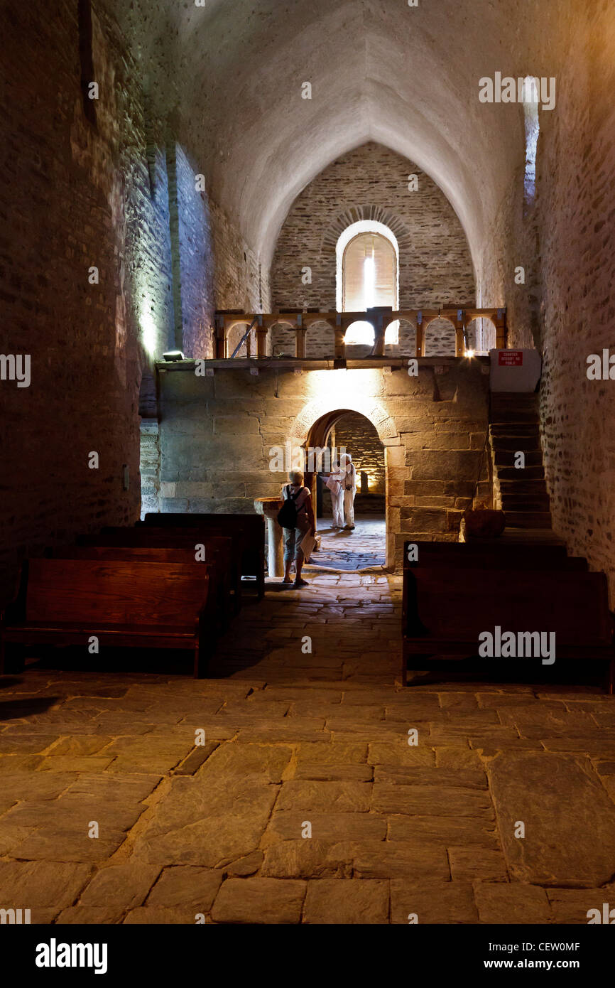 Inside the Monastry of Prieurè - Serrabone Priory Stock Photo - Alamy