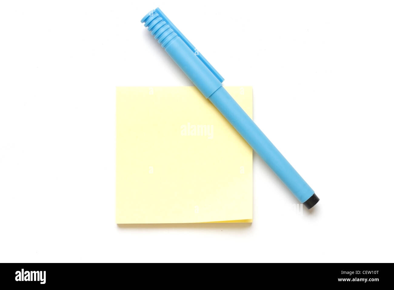 A note isolated on white Stock Photo - Alamy