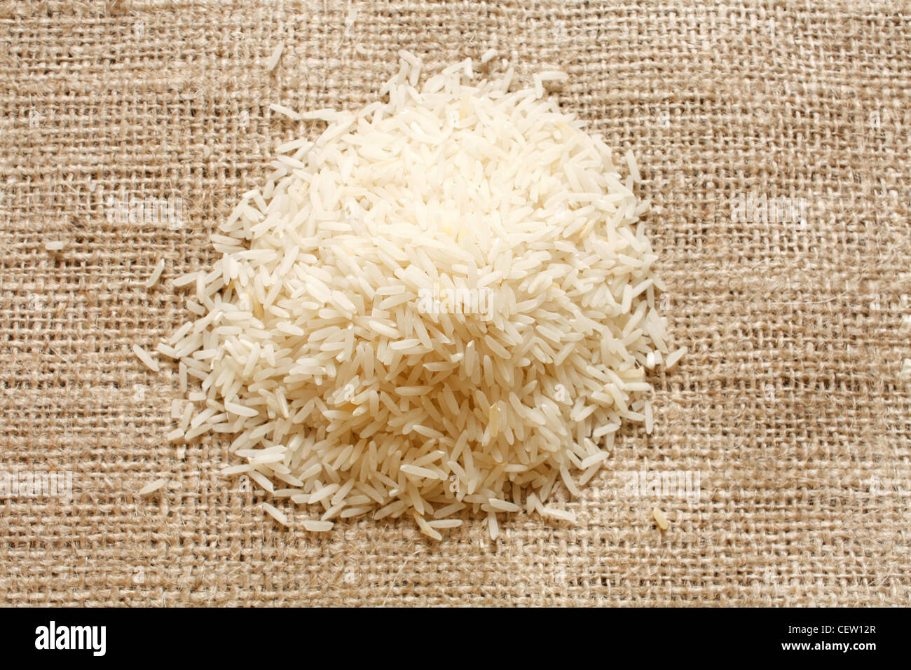 Basmati rice in a heap Stock Photo - Alamy
