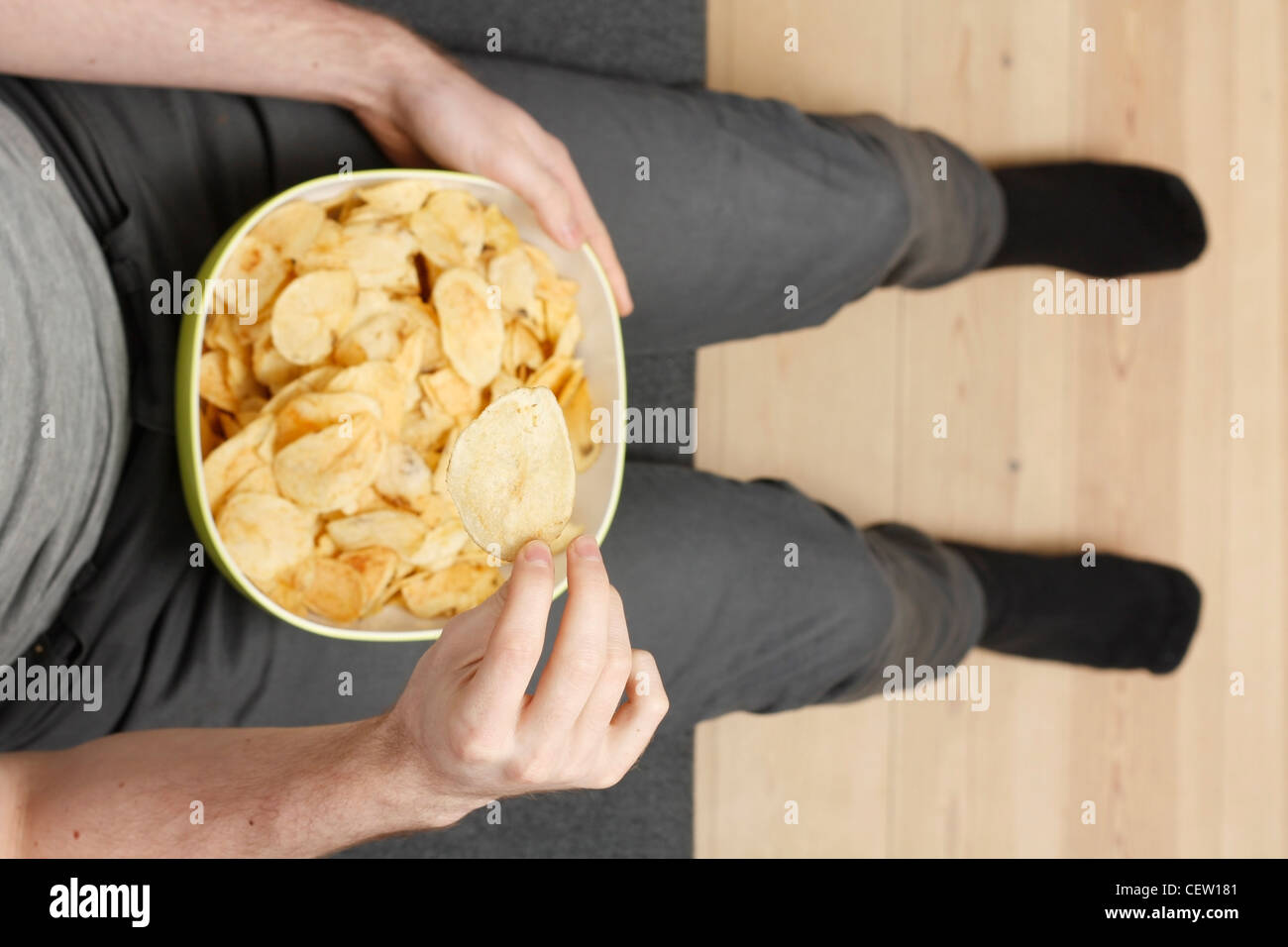 Couch Potato Man High Resolution Stock Photography and Images - Alamy