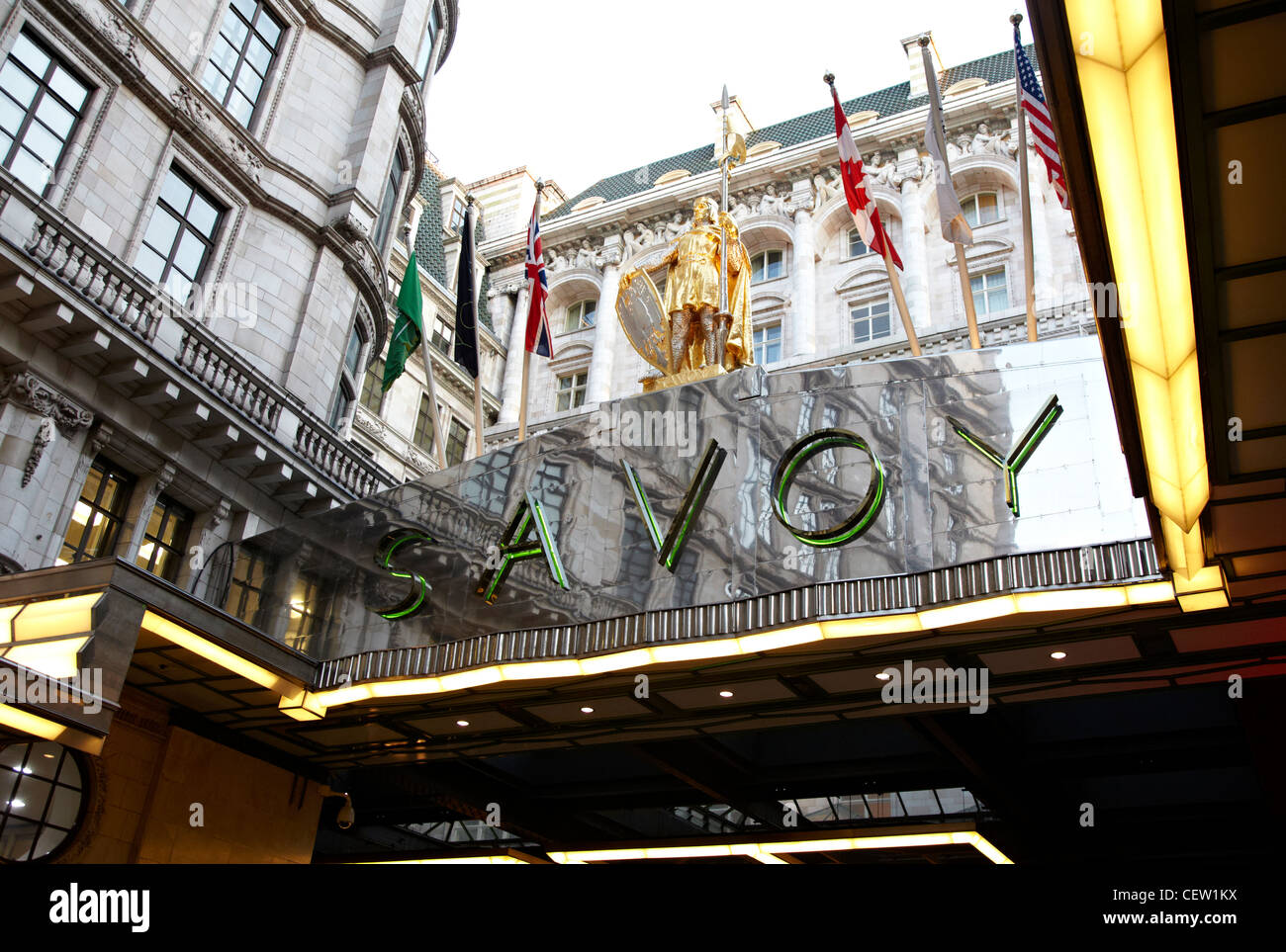 Savoy Hotel The Strand London UK Stock Photo - Alamy