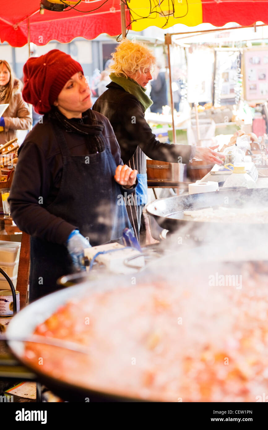 Portobello Road Street Market London fast food large pan piri piri ...