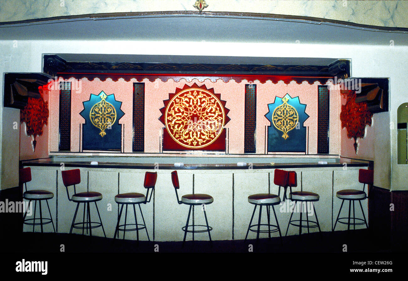 A quiet evening at an Egyptian bar Stock Photo - Alamy