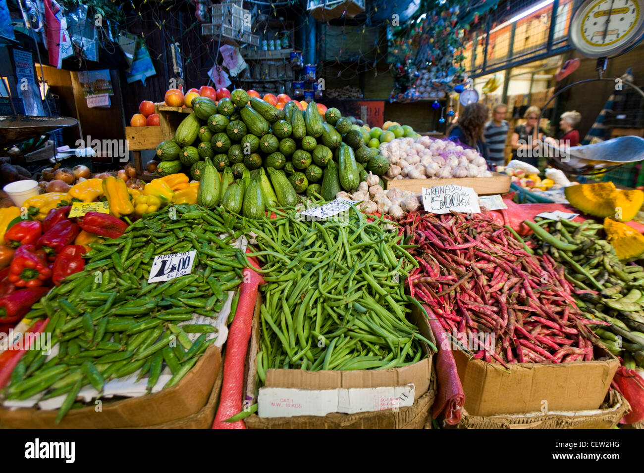 ValparaIso, Chile. South America. Produce at Mercado Cardonal (Cardonal ...