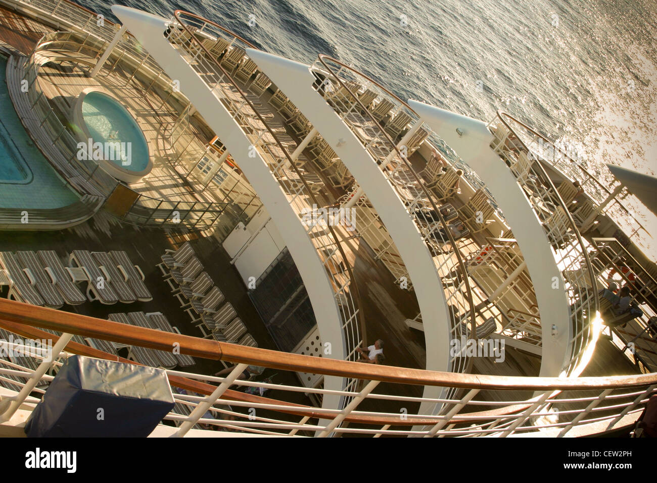 Passenger liner, cruise ship decks, design Stock Photo - Alamy