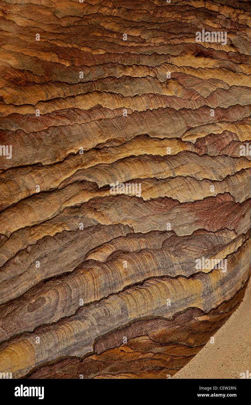 Colorful sandstone rock formation Stock Photo - Alamy