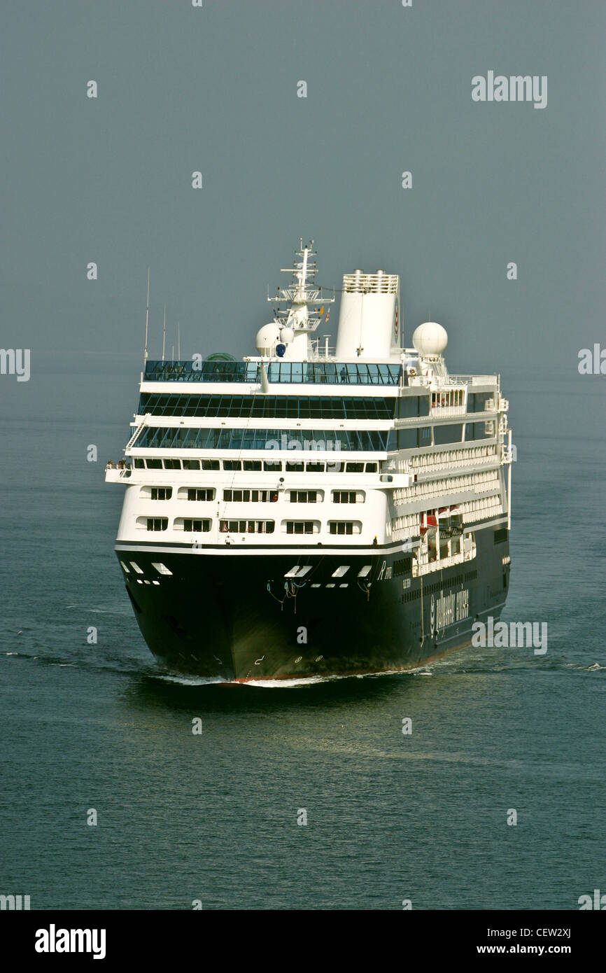 Passenger cruise ship Blue Dream arriving Port of Dubrovnik Stock Photo ...
