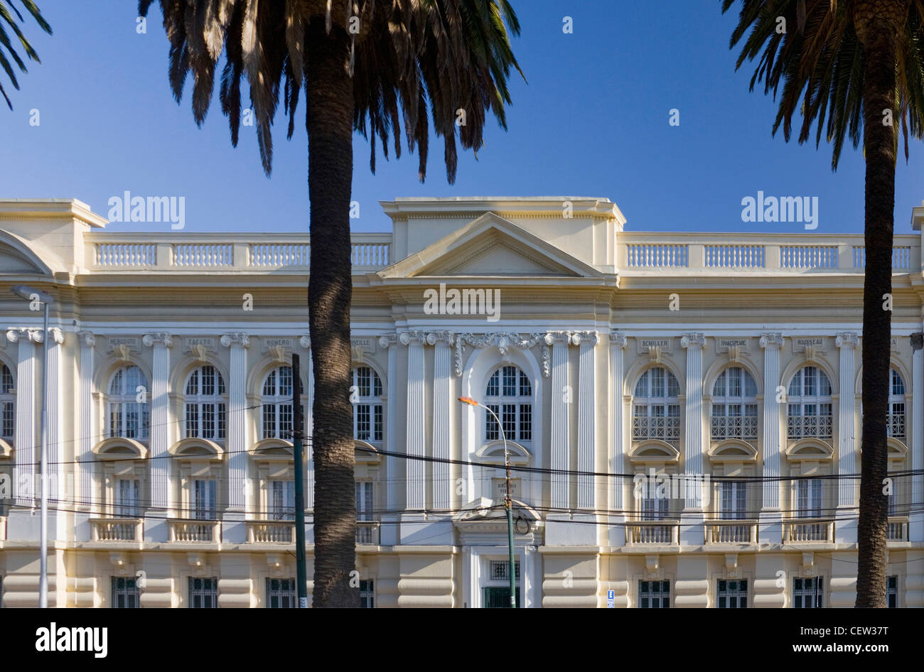ValparaIso, Chile. South America. Public Library building Stock Photo ...