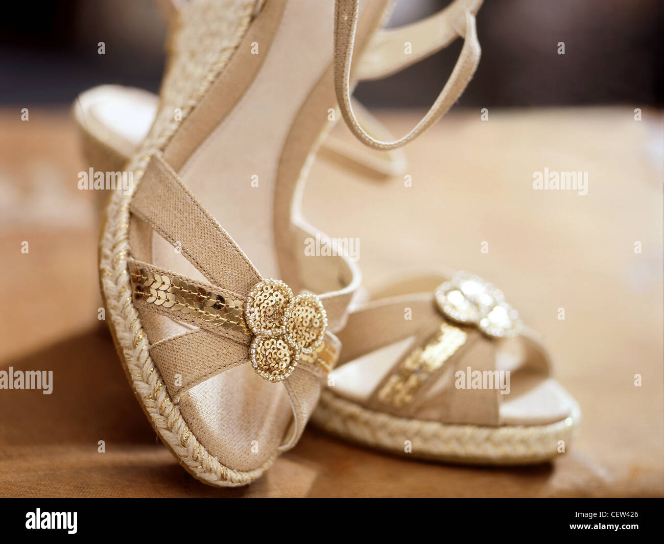 A still life shot of a pair of womens shoes Stock Photo - Alamy