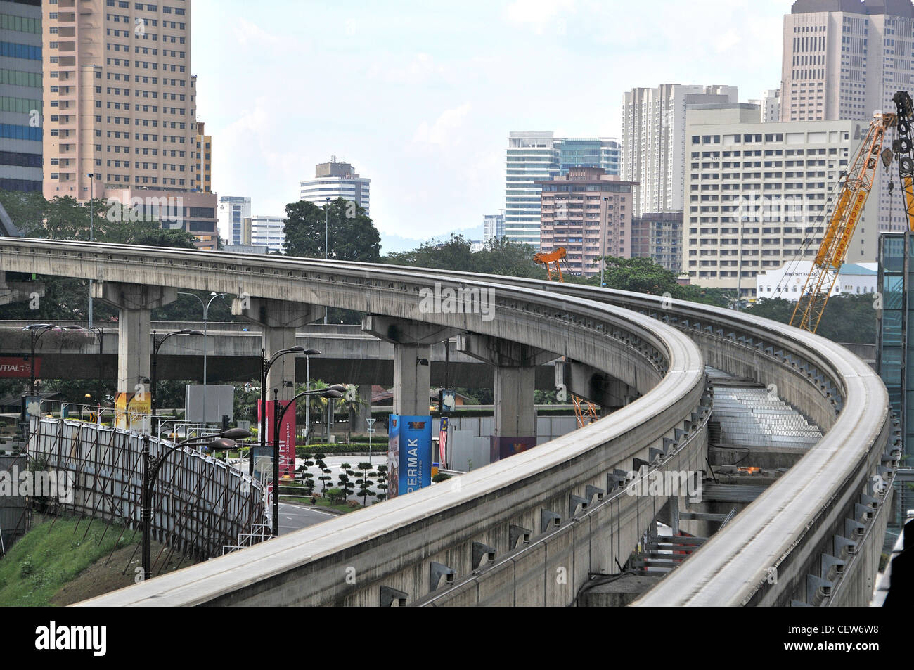KL Monorail way Kuala Lumpur Malaysia Stock Photo - Alamy