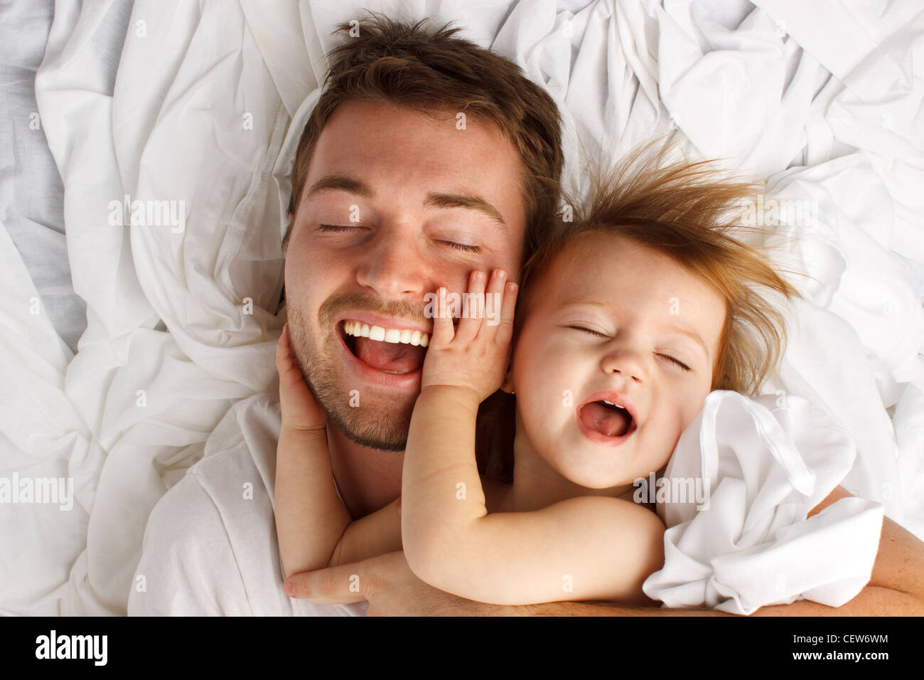 Father and daughter laughing and bonding Stock Photo - Alamy