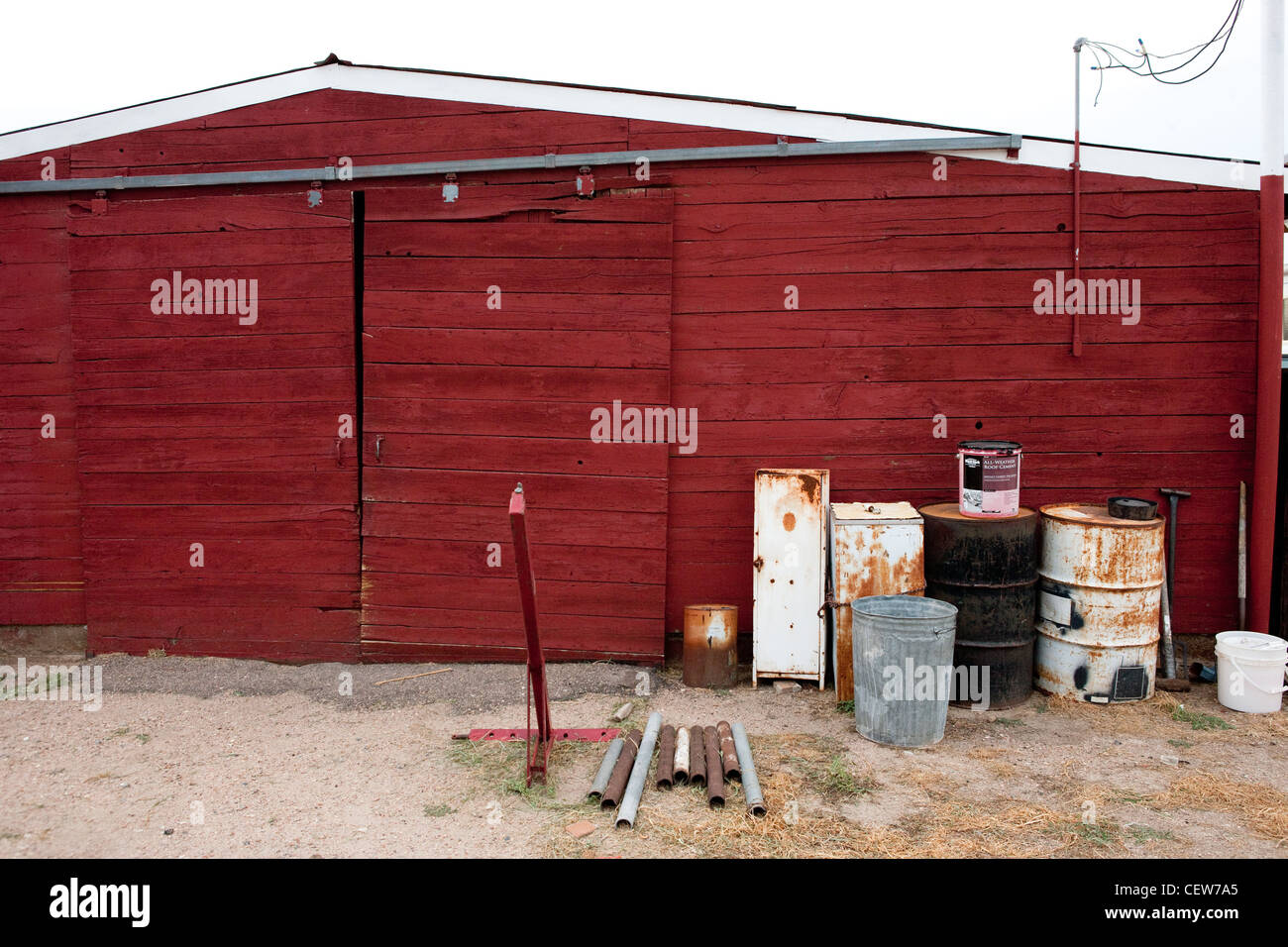 Horse In Front Of Red Barn High Resolution Stock Photography and Images ...