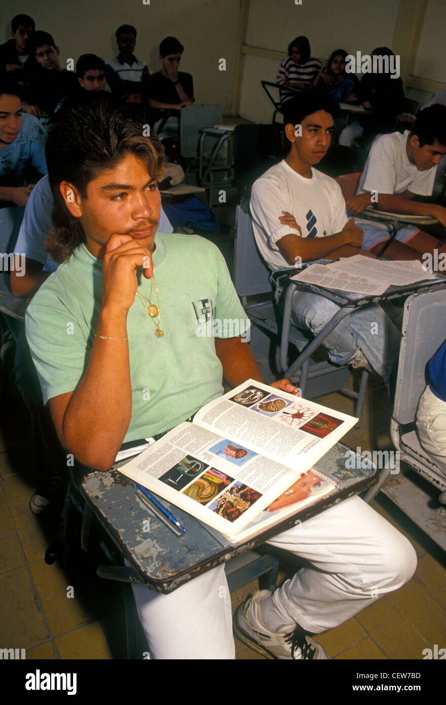 Mexican students, students, schoolboy, biology class, Guadalajara ...