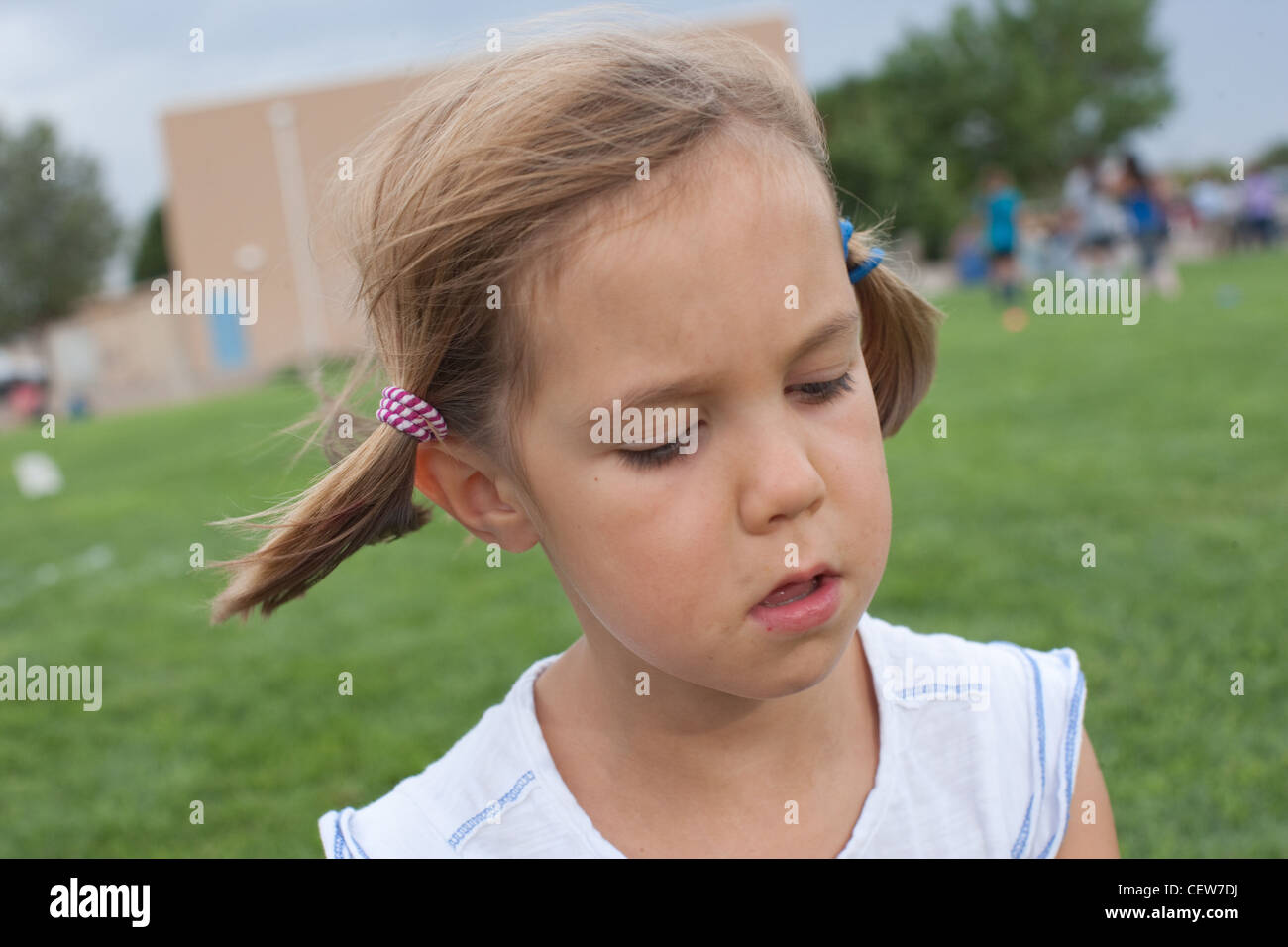 Child with pigtails hi-res stock photography and images - Alamy