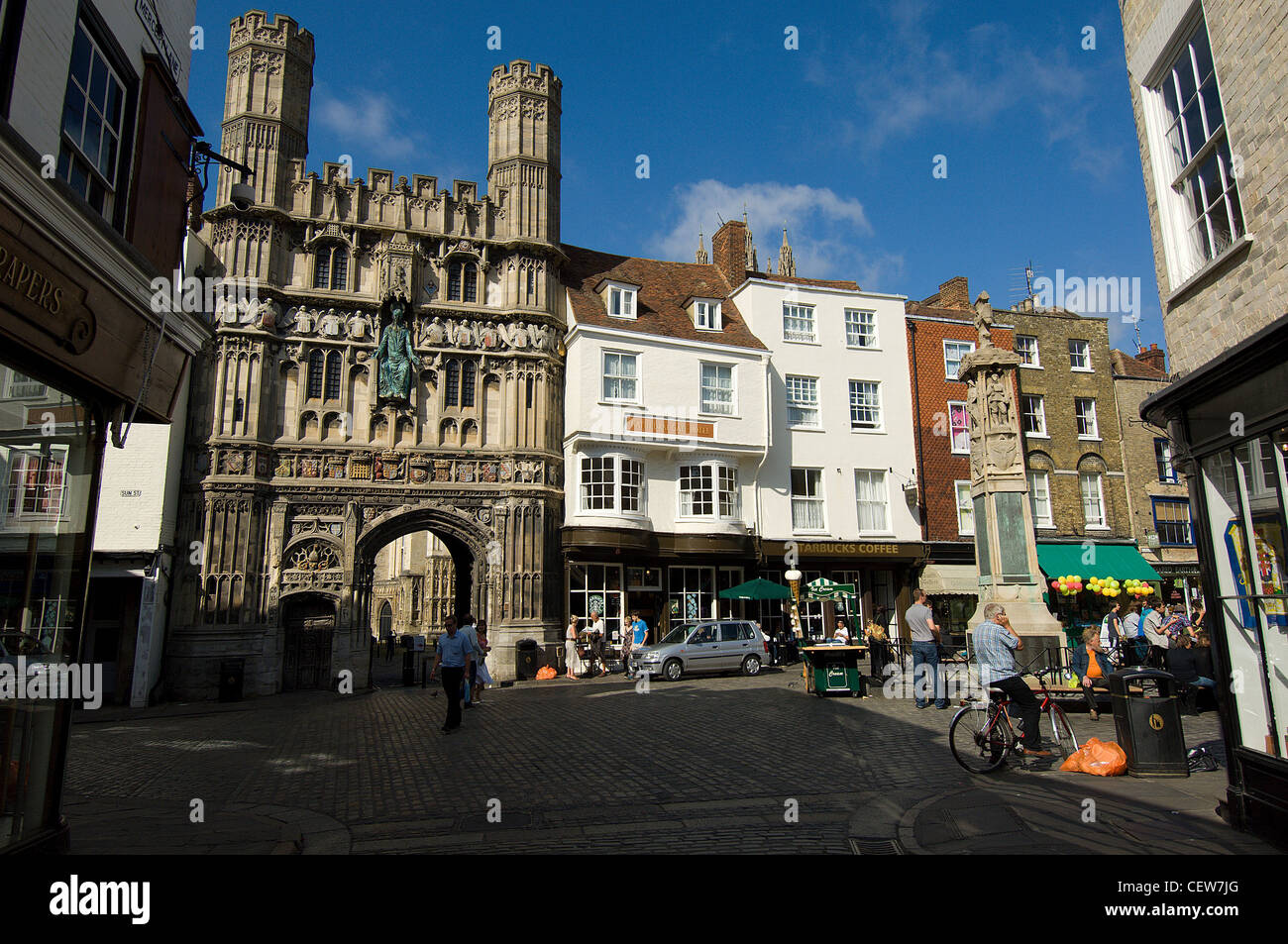 Christ Church Gate, one of the main gates to Canterbury Cathedral in ...