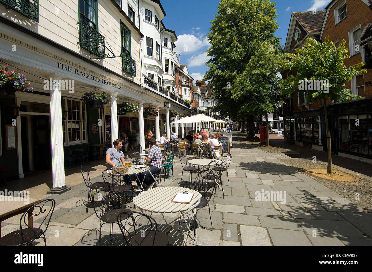 The famous Georgian colonnade known as the Pantiles offers a pleasant ...