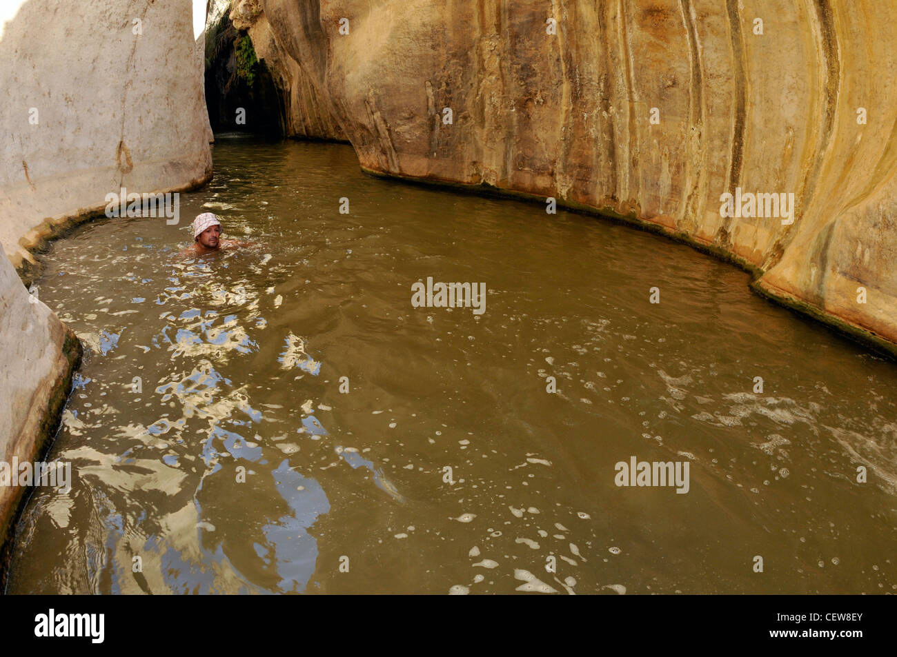 people canyoning in sandstone canyons Stock Photo - Alamy
