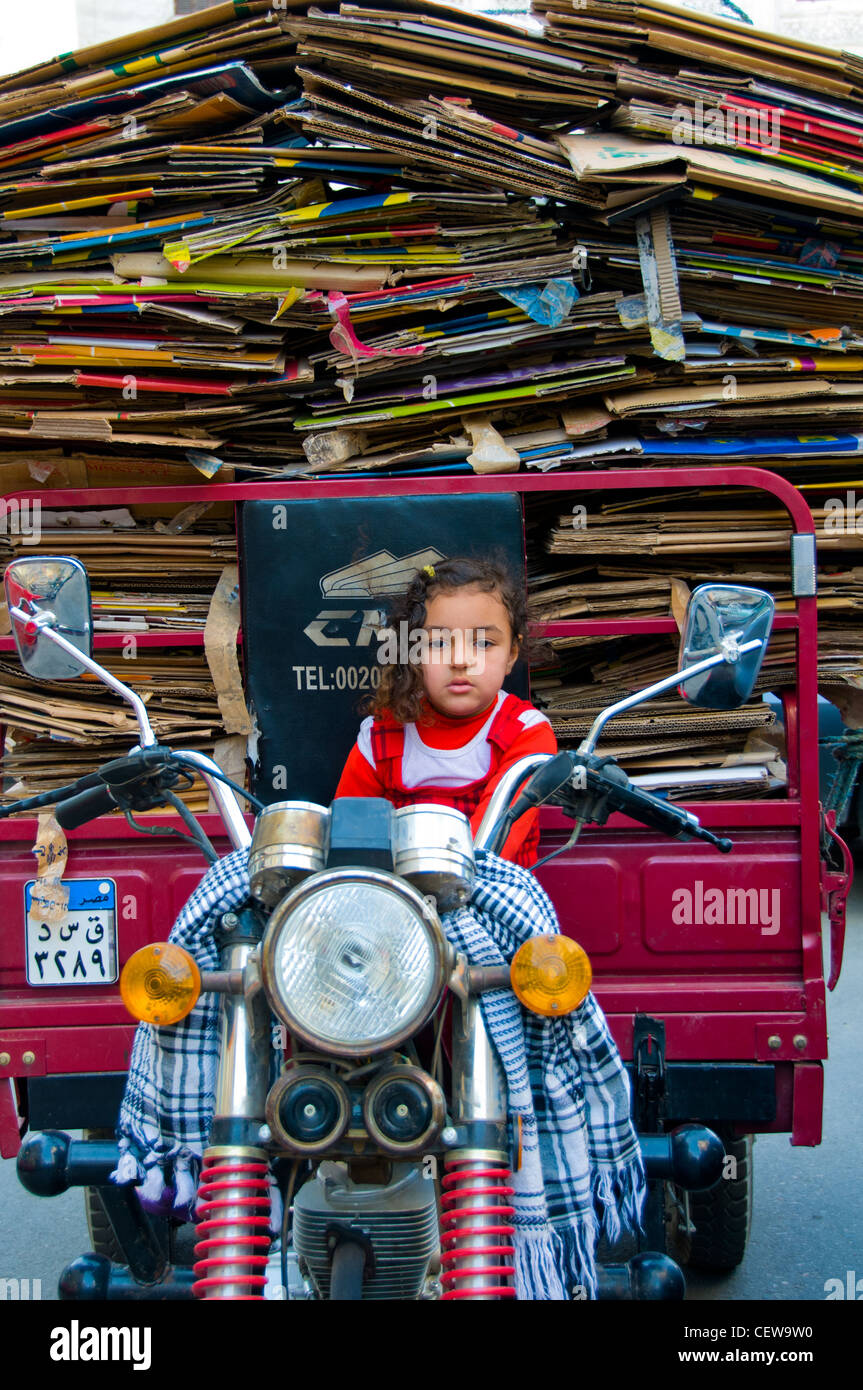 Picture of a three wheeler used to collect paper and carton by the ...