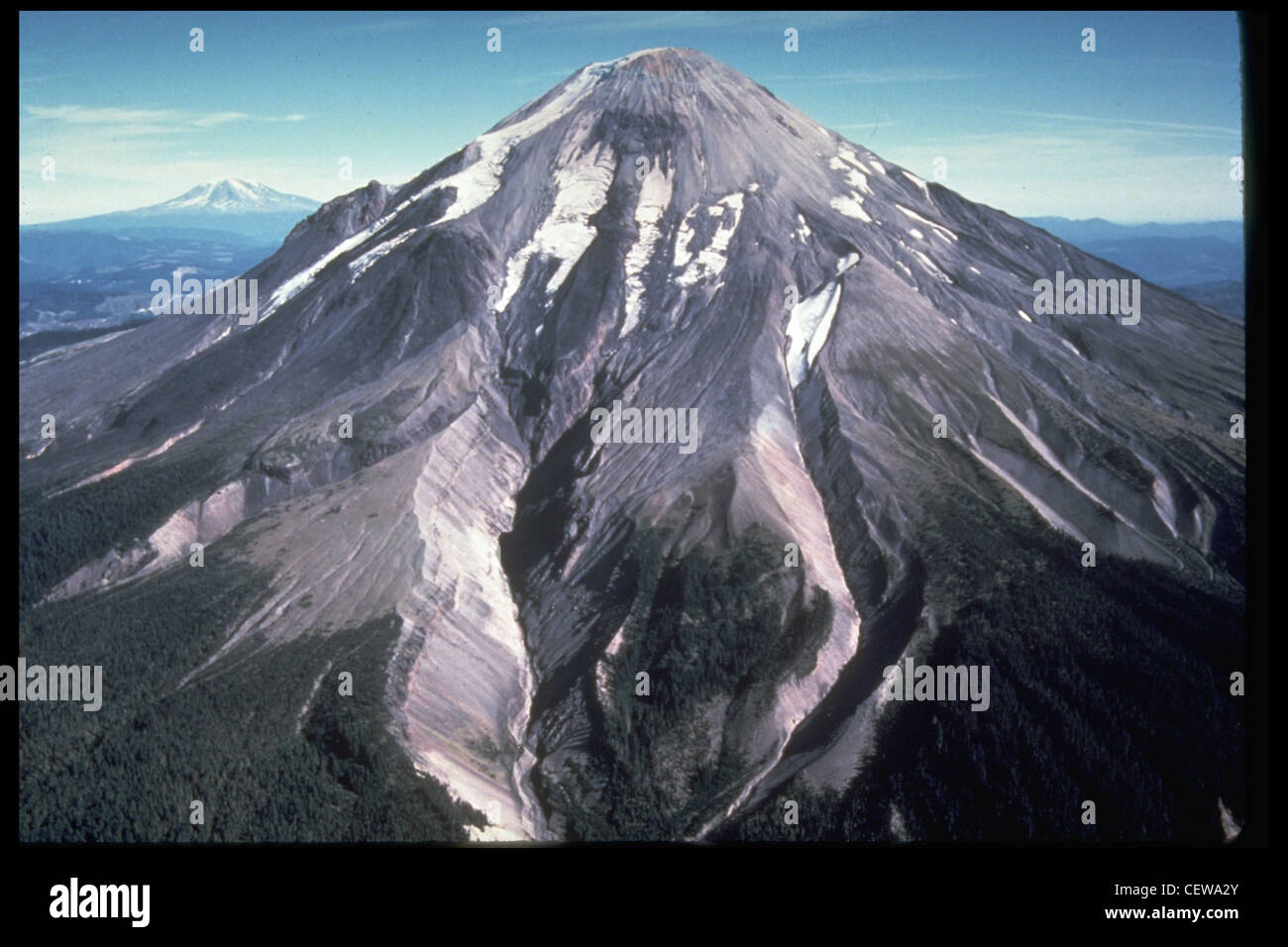 The smallest of five major volcanic peaks in Washington State was Mount ...