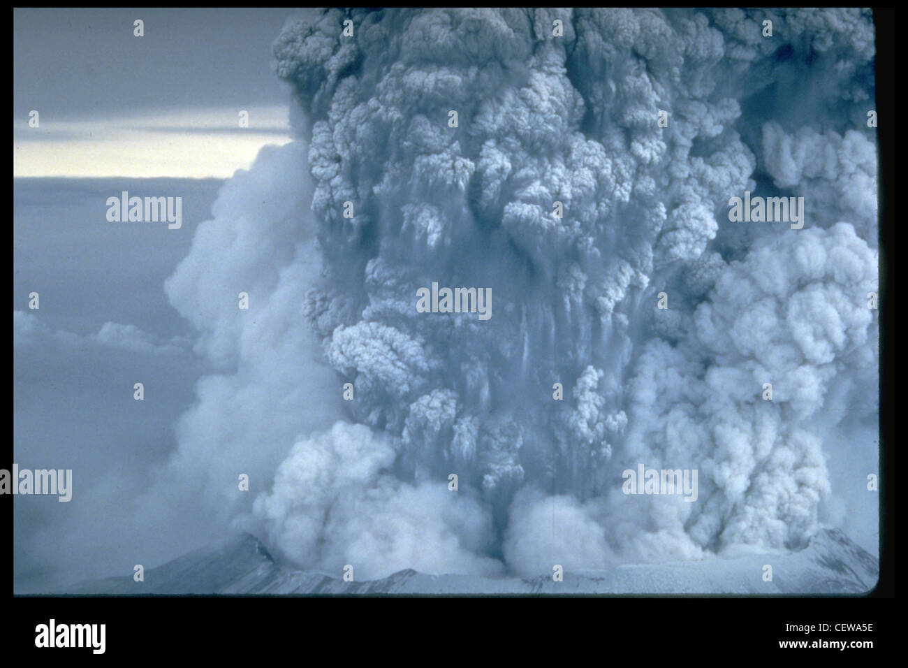 For more than nine hours vigorous plume of ash erupted hi-res stock ...