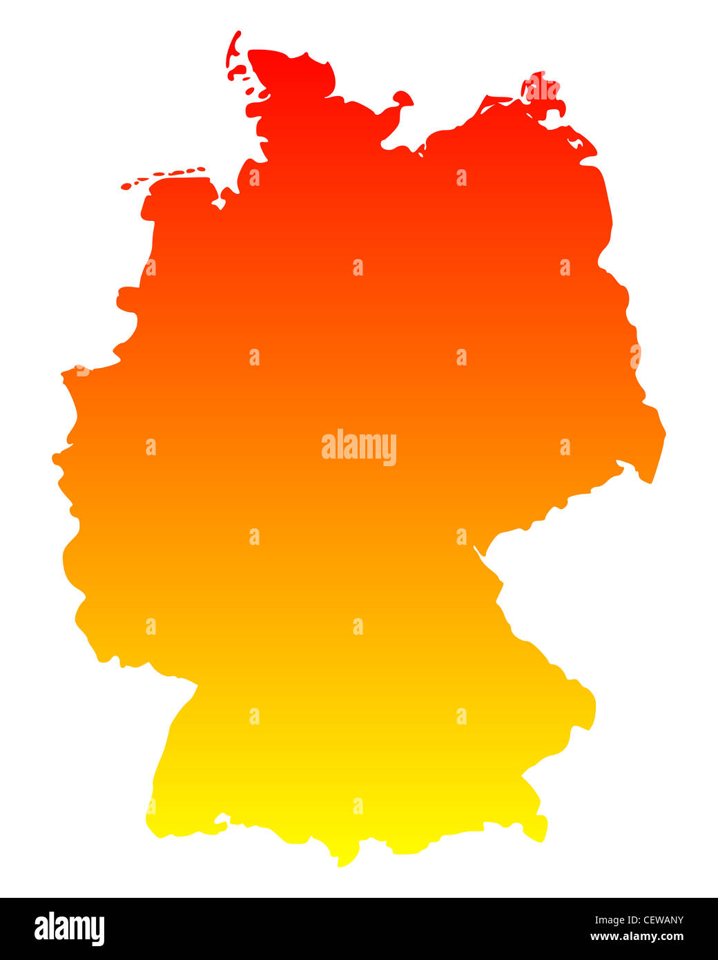 Map of Germany Stock Photo - Alamy