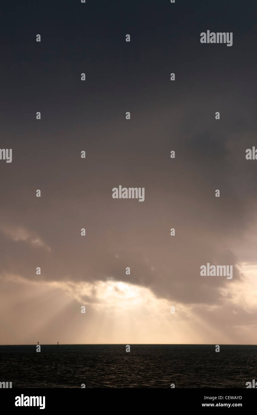 Sunbeams over the Florida Keys, Florida, USA Stock Photo - Alamy