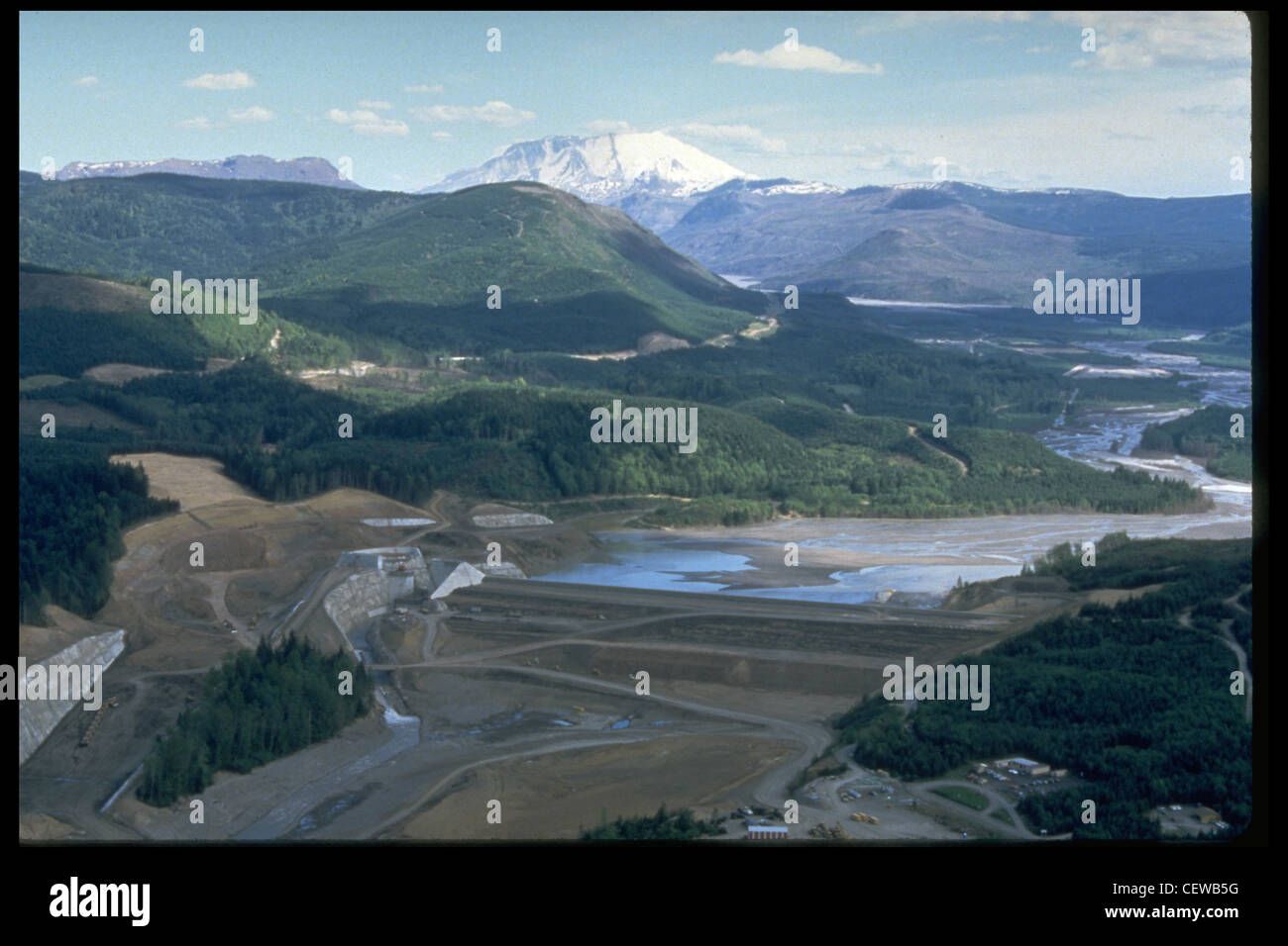 In spring 1987, the construction of a sediment retention dam on the ...