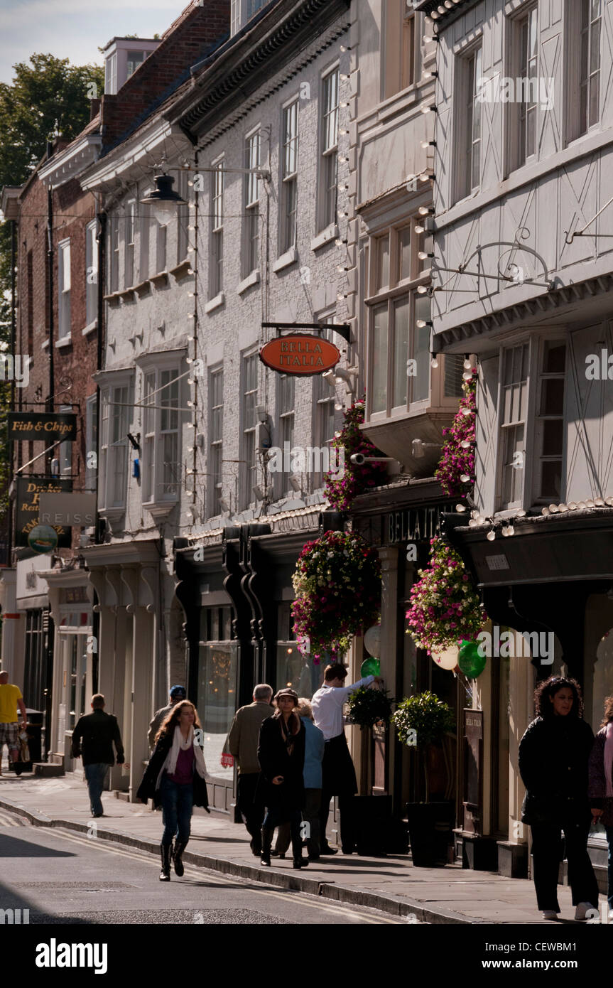 Low Petergate, York City centre Stock Photo - Alamy