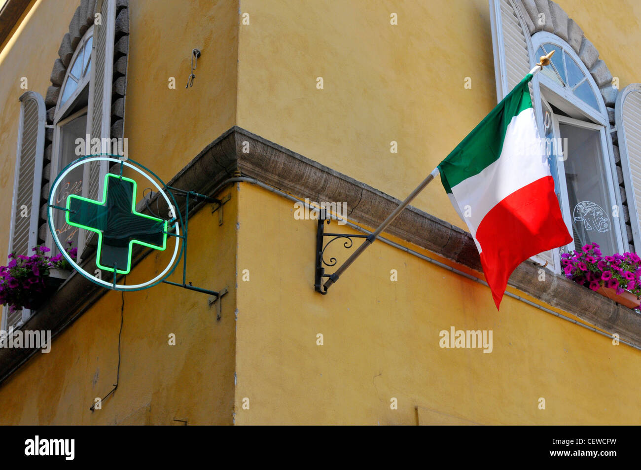 Pharmacy Sign Lucca Italy Tuscany Europe Mediterranean Stock Photo - Alamy